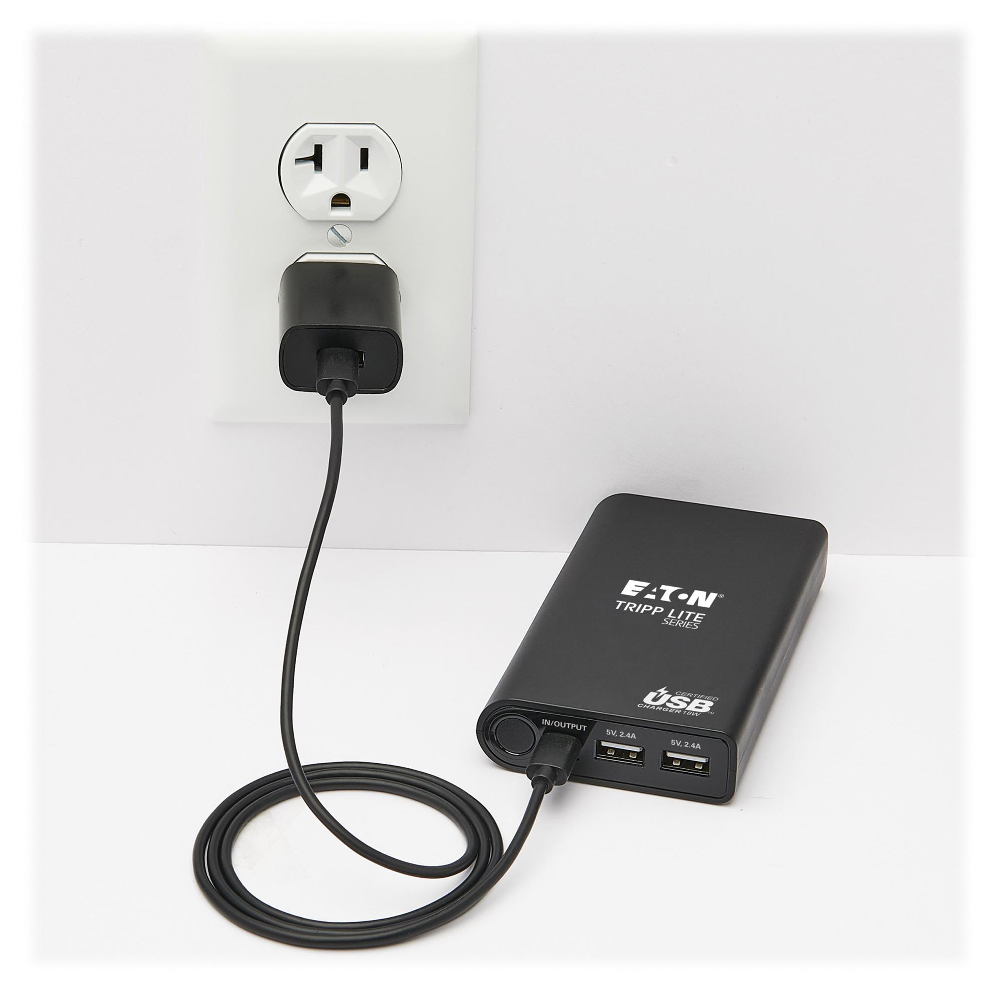 UPB-10K0-2U1C - Eaton Tripp Lite - USB PORTABLE CHARGER, 2A/3A, 10.05AH