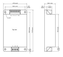 TMDC 60-2411 - Traco Power - Isolated Chassis Mount DC/DC Converter, ITE, 4:1