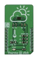 MIKROE-3290 MIKROELEKTRONIKA, Add-On Board, Thermo 8 Click Board, High Accuracy Thermometer, 0. ...