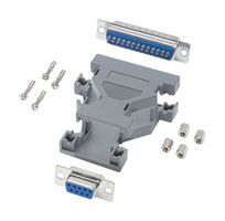 DIY259MF L-COM, D Sub Connector Adapter, Standard D Sub, Plug, 25 Ways, Standard D Sub ...
