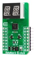 MIKROE-5903 MIKROELEKTRONIKA, Add-On Board, AlphaNum G 2 Click, MikroE mikroBUS Compatible ...