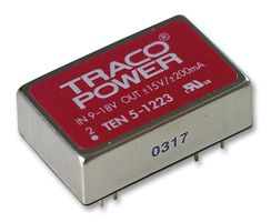 TEN 5-1223 TRACO POWER, Isolated Through Hole DC/DC Converter, ITE, DIP | element14 India