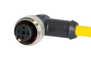21350400406100 HARTING, M12 A-CODE 4-PIN ANGLED FEMALE TO OPEN END, 10M ...