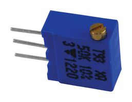 T93XA 50K 10% VISHAY, TRIMMER POTENTIOMETER, 50KOHM 23TURN THR ...